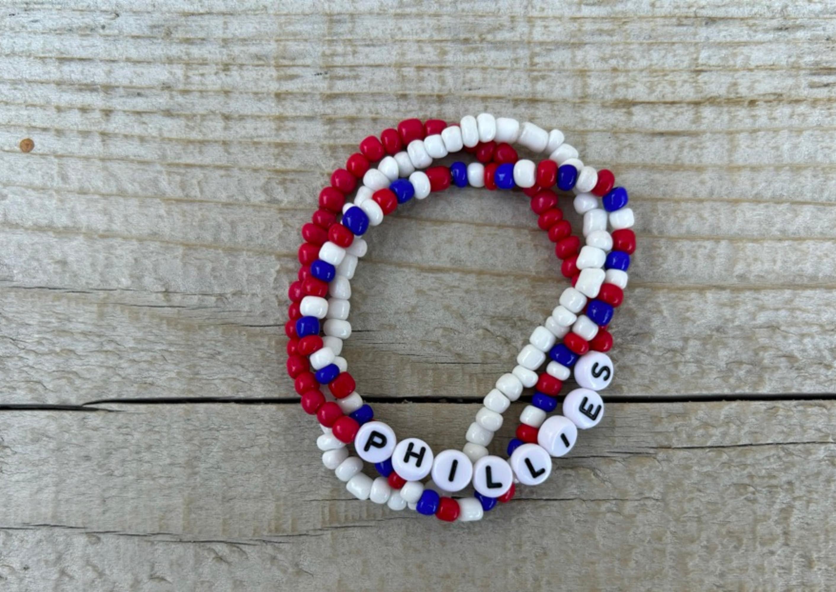 Philadelphia Phillies Bracelet | Baseball Bracelet | Phillies Baseball ...