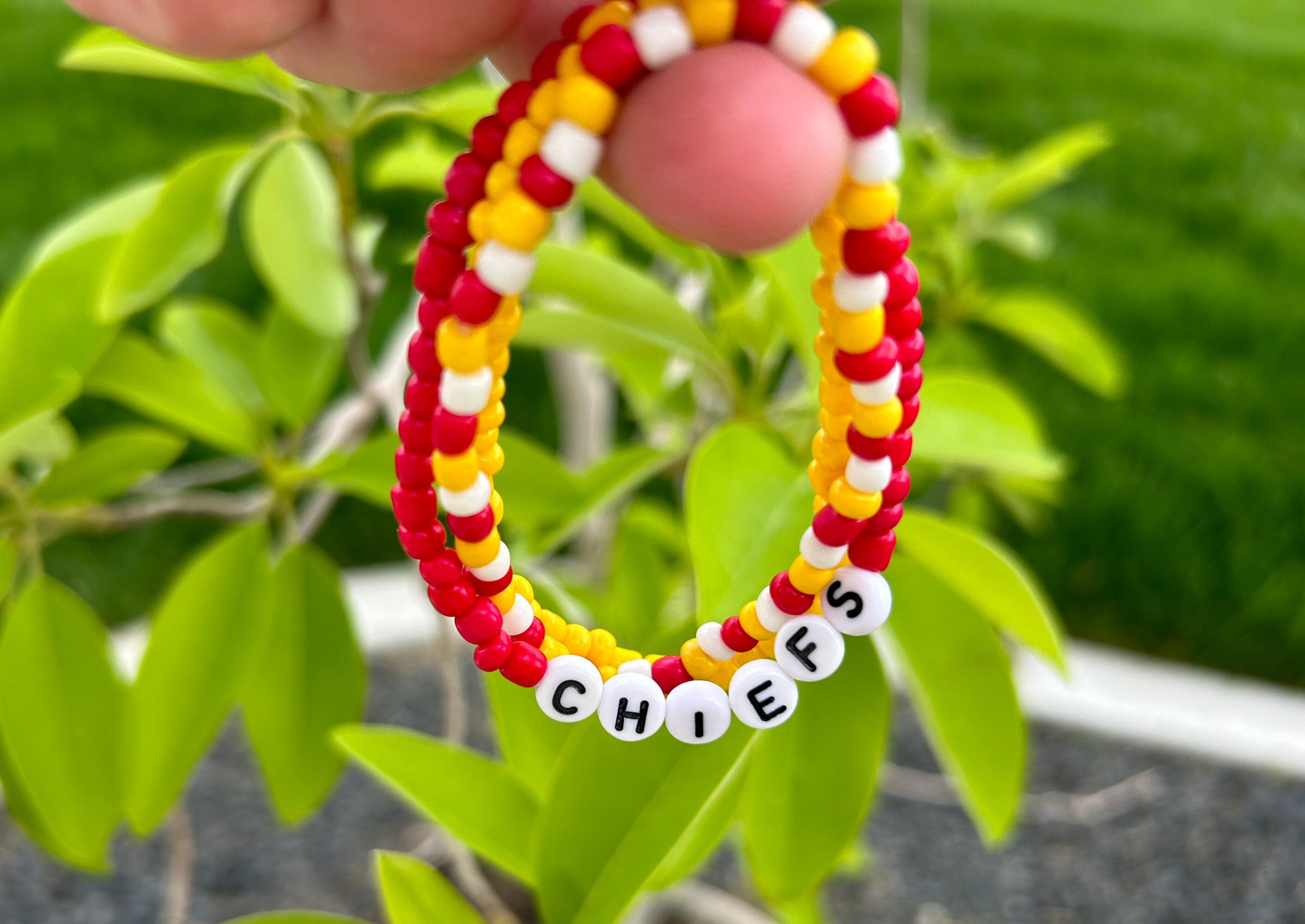 Kansas City Chiefs Bracelet | Football Bracelet | Chiefs Football ...