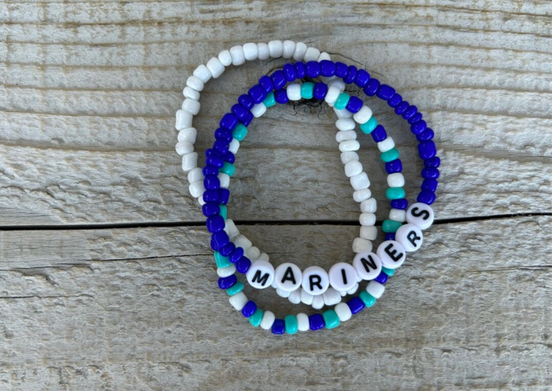 Seattle Mariners Bracelet | Baseball Bracelet | Mariners Baseball ...