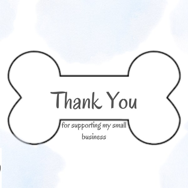 Dog Bone Thank You - Etsy