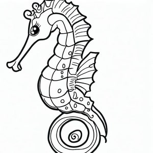 Ocean Wonders: A Whimsical Coloring Pages Journey for - Etsy