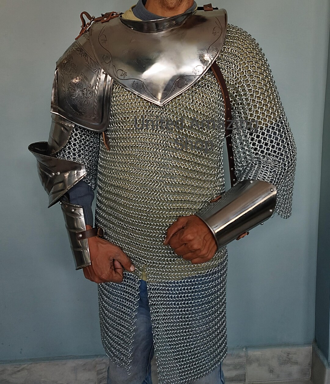 Fantasy Legend Arthur Merlin Armor | Medieval Knight Warrior Merlin ...