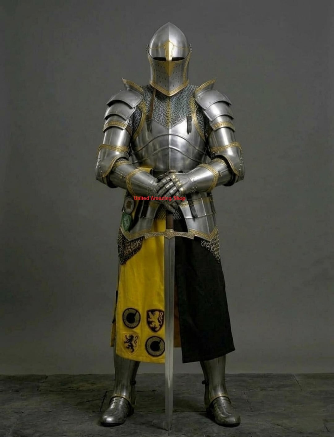 Medieval Full Body Cosplay Cuirass Armor | Antique Knight Warrior Larp ...