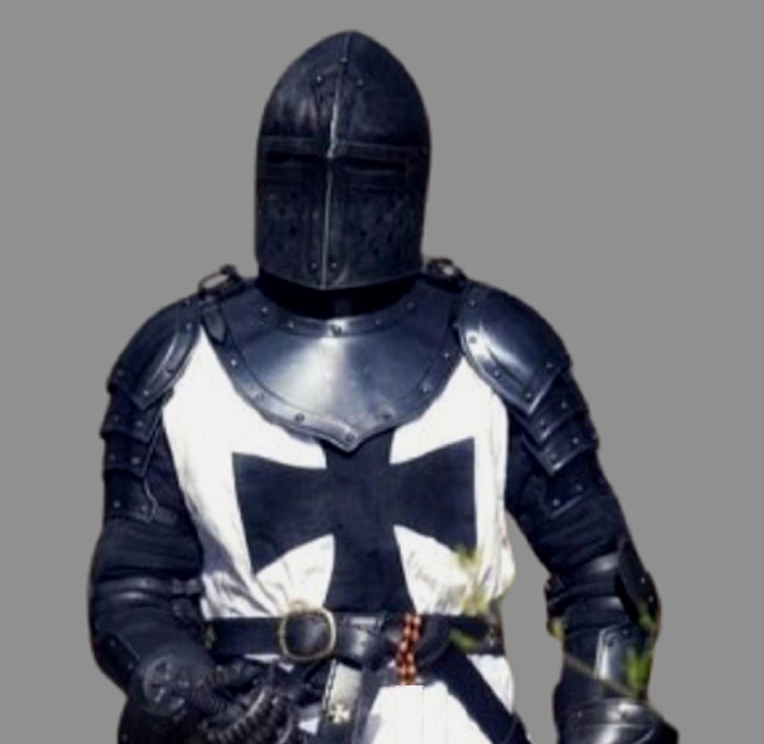 Fantasy Antique Templar Armor | Medieval Warrior Crusader Templar Armor ...
