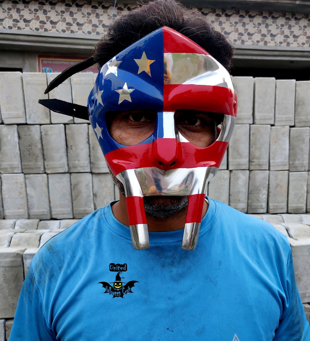 US MF Doom Face Mask Mad/villain MF Doom Face Mask Fully Functional ...