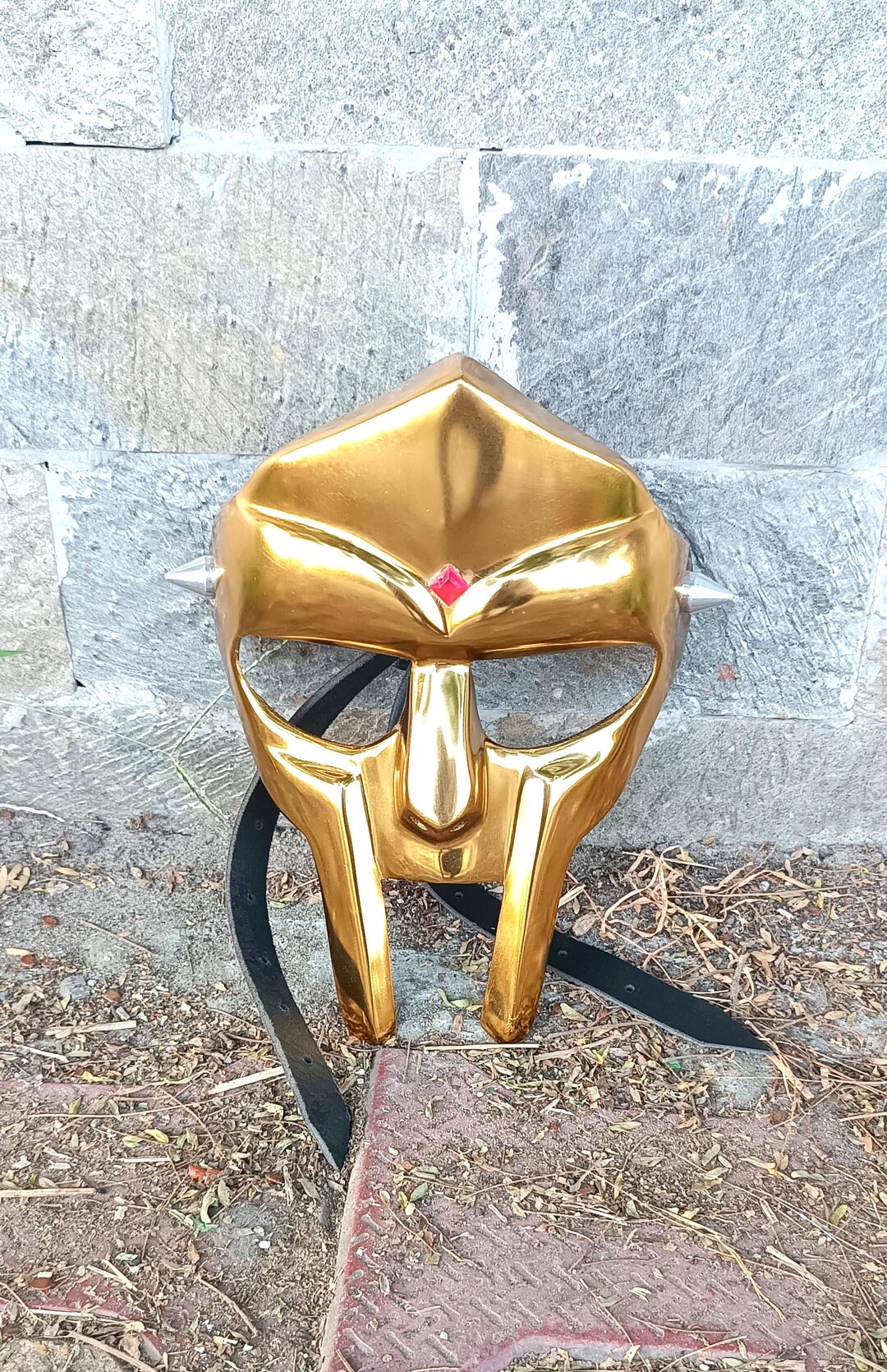 Gold MF Doom Mask | Mad/villain Face Mask | Gladiator Face Protection ...