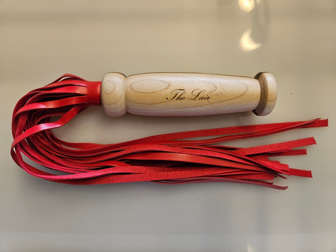 Handmade Wooden and Faux Leather Flogger. Made From Maple and Black ...