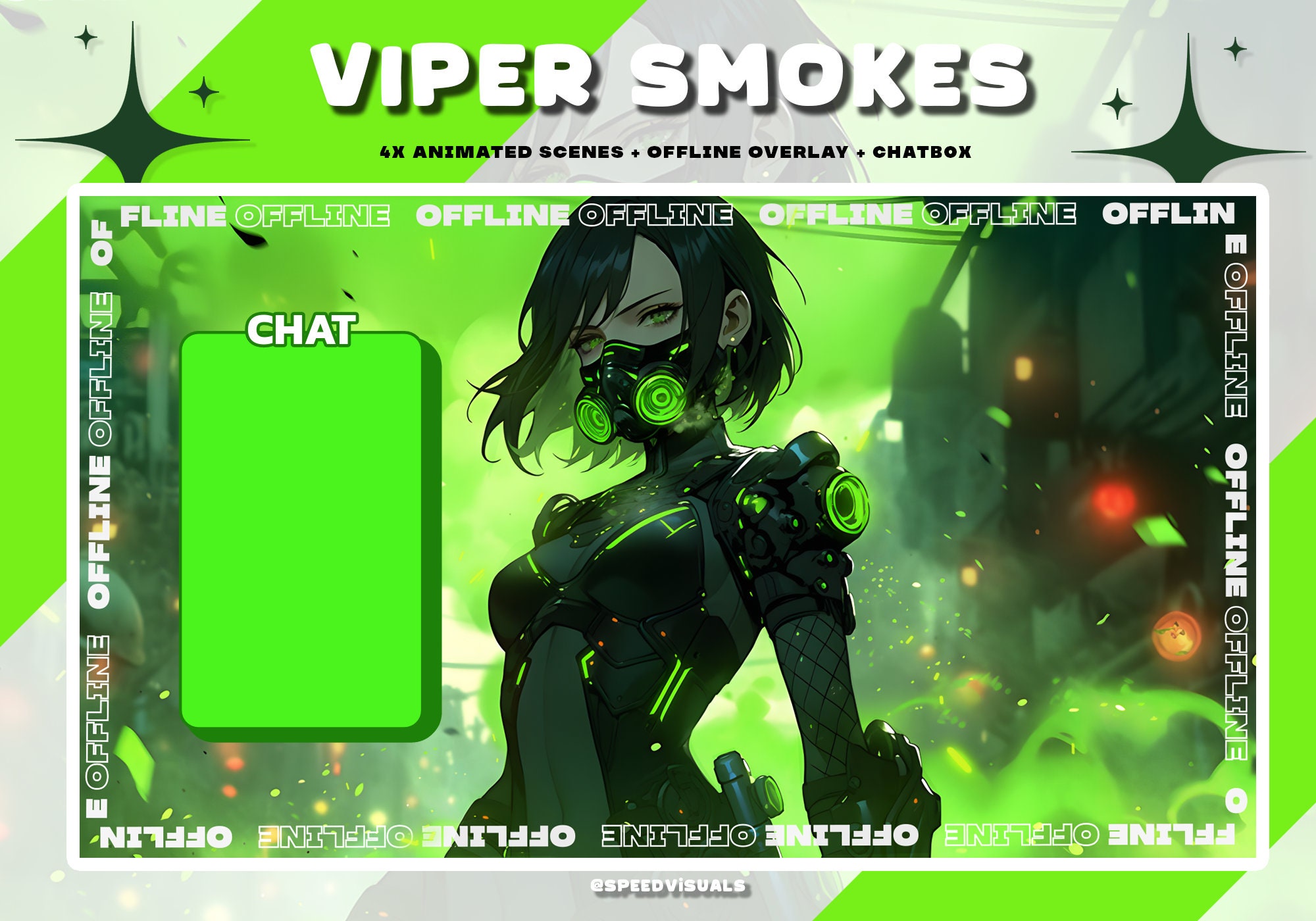 Viper Twitch Overlay / Valorant Overlays / Animated Scenes / Cute - Etsy
