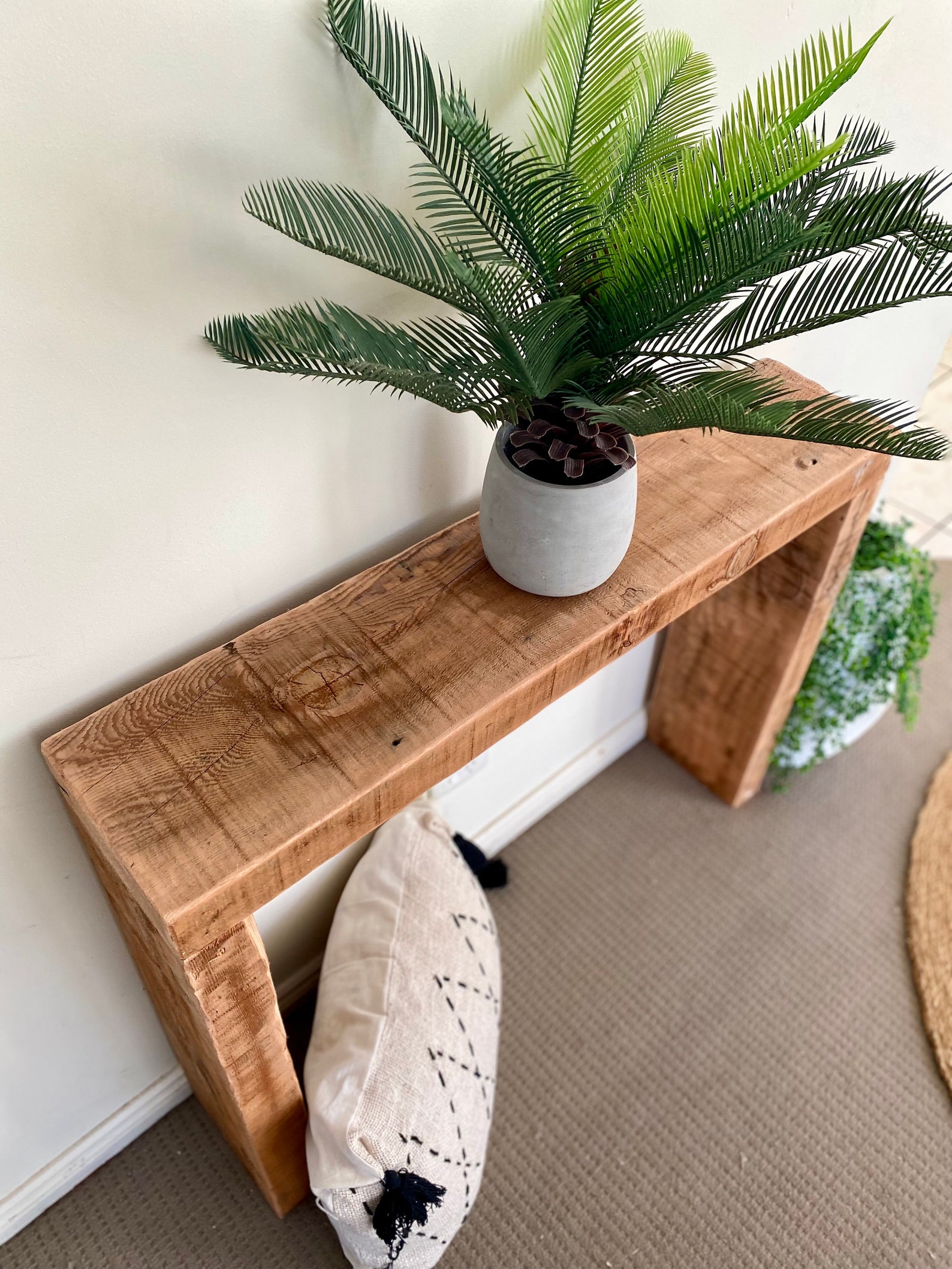 RUSTIC CHUNKY CONSOLE - Etsy