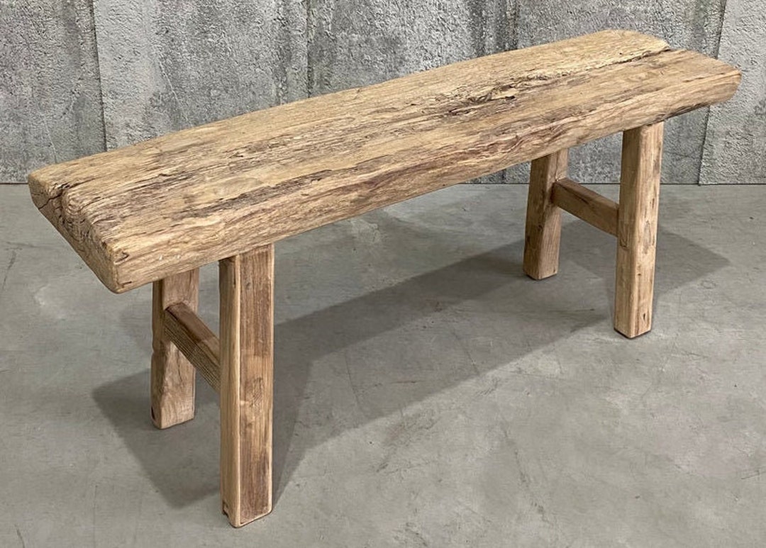 RUSTIC ELM BENCH - Etsy Australia