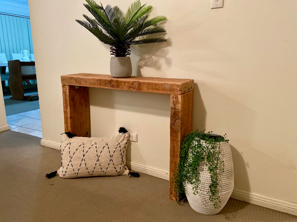 RUSTIC CHUNKY CONSOLE - Etsy