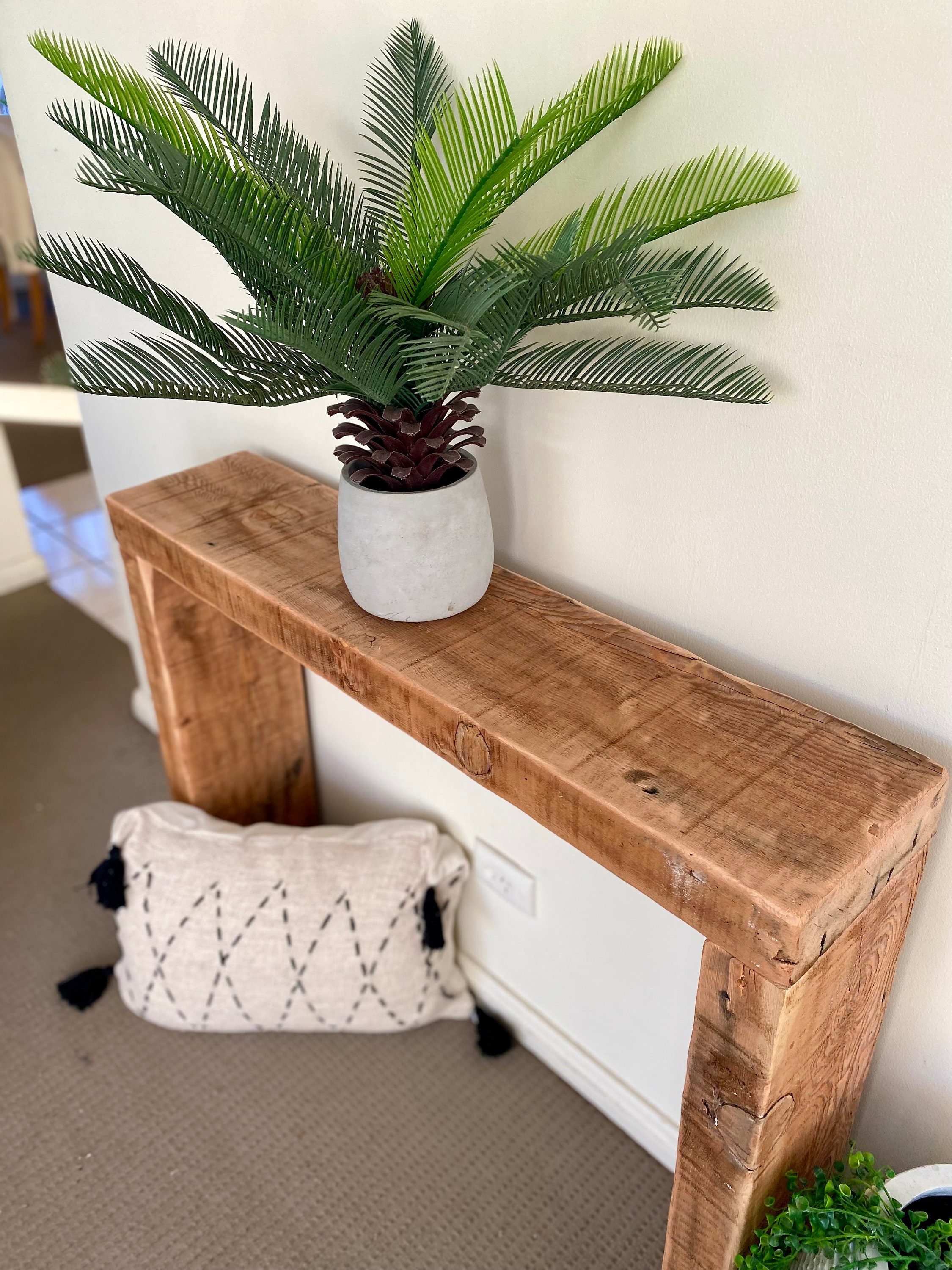 RUSTIC CHUNKY CONSOLE - Etsy