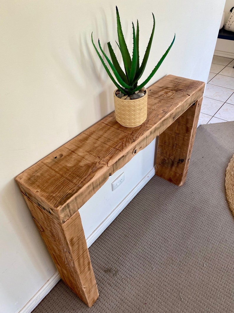 RUSTIC CHUNKY CONSOLE - Etsy