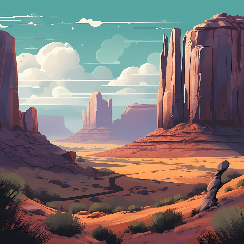 Monument Valley Wall Art - Etsy