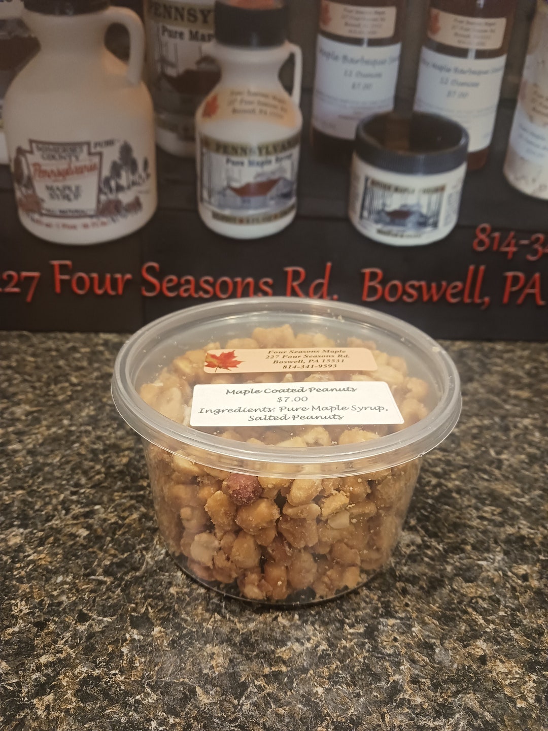 Large Maple Coated Peanuts - Etsy