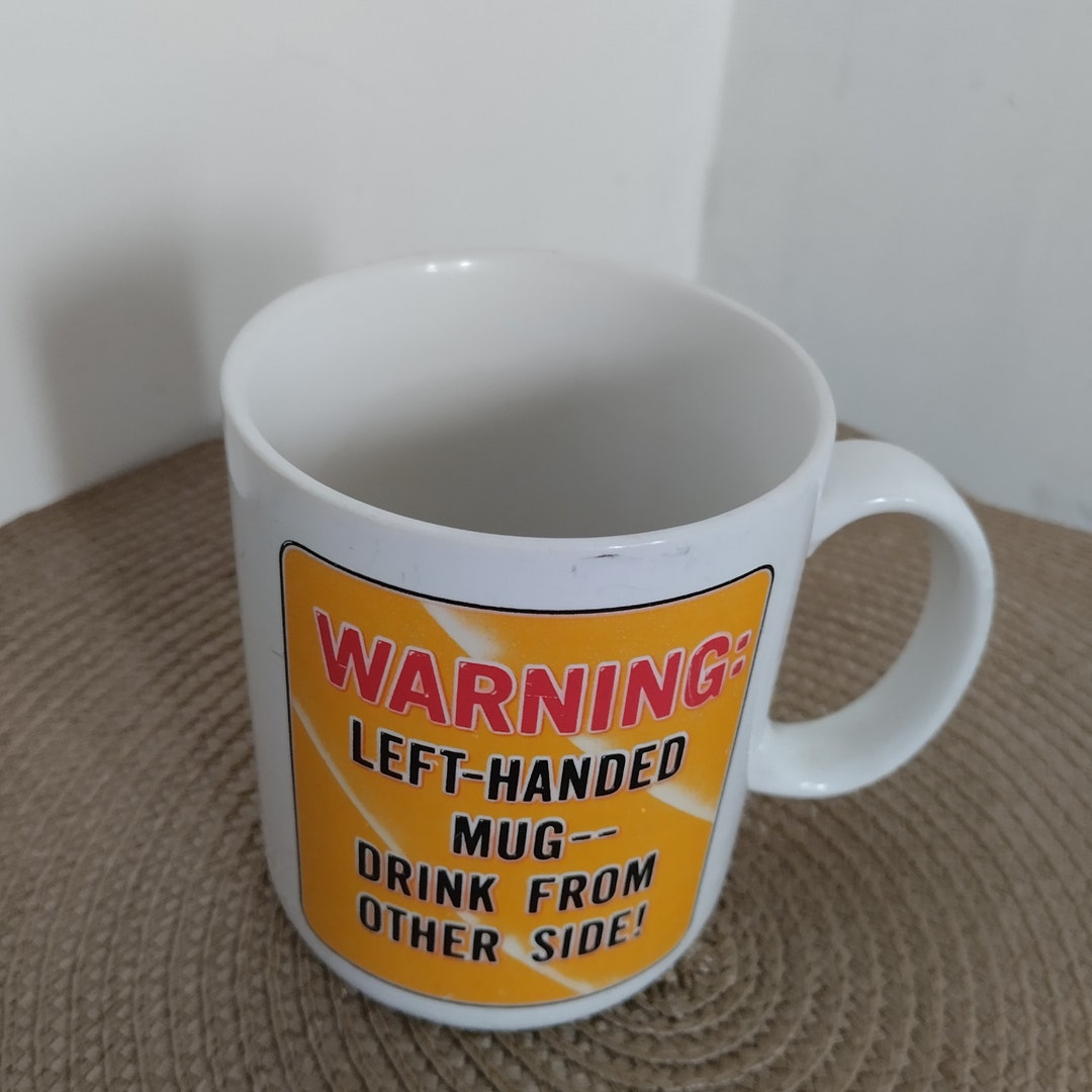 Warning,left Handed Mug.hallmark 1984 - Etsy