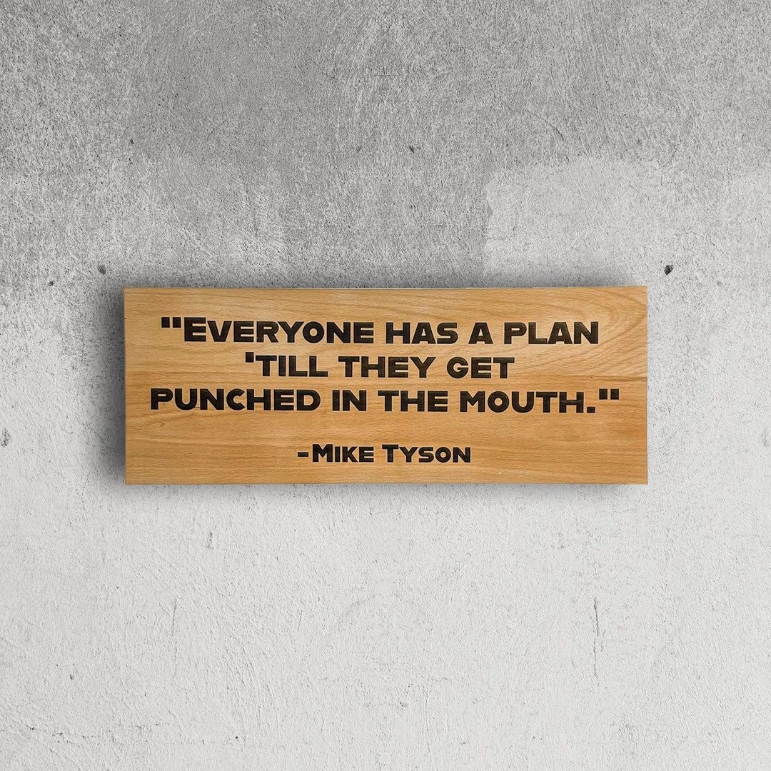 24 X 9 "mike Tyson" Wood Sign - Etsy