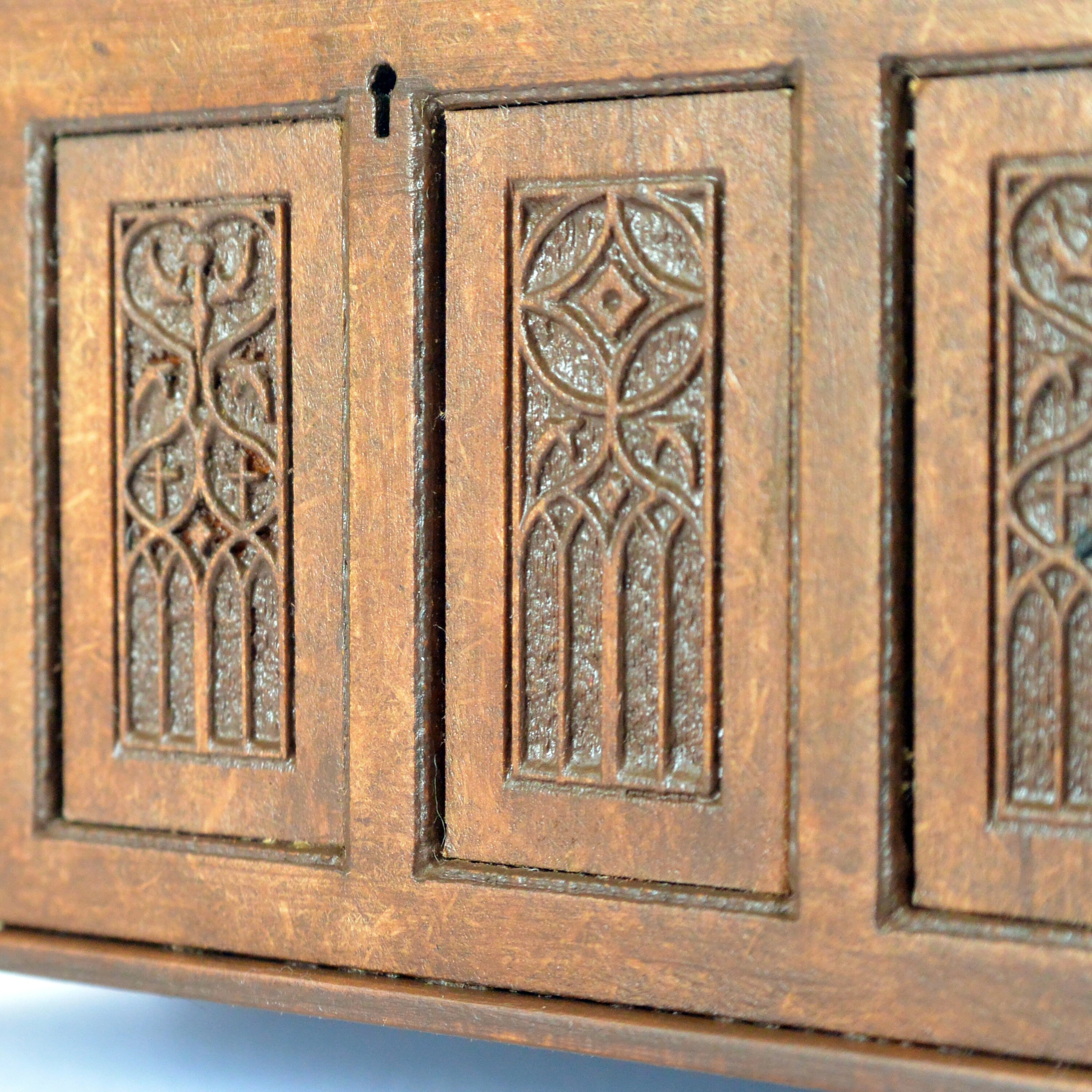 16th Century Chest Strongbox - Dollhouse Miniature Kit Scale 1/6 ...