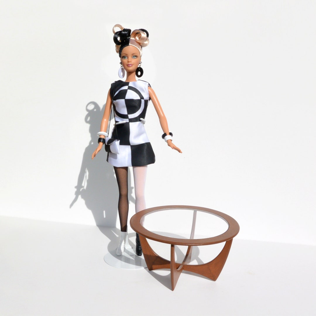 1950's Astro Table - Dollhouse Miniature Kit Scale 1/6 (barbie Fashion ...