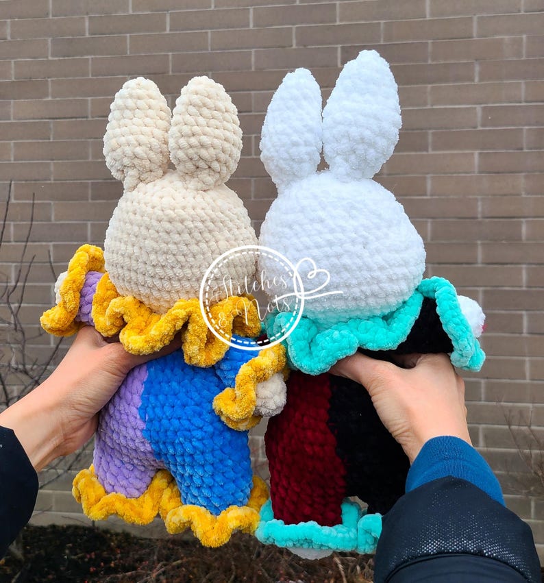 Super Cute Handmade Crochet Jester Bunny Plushie. Crochet Clown Bunny ...
