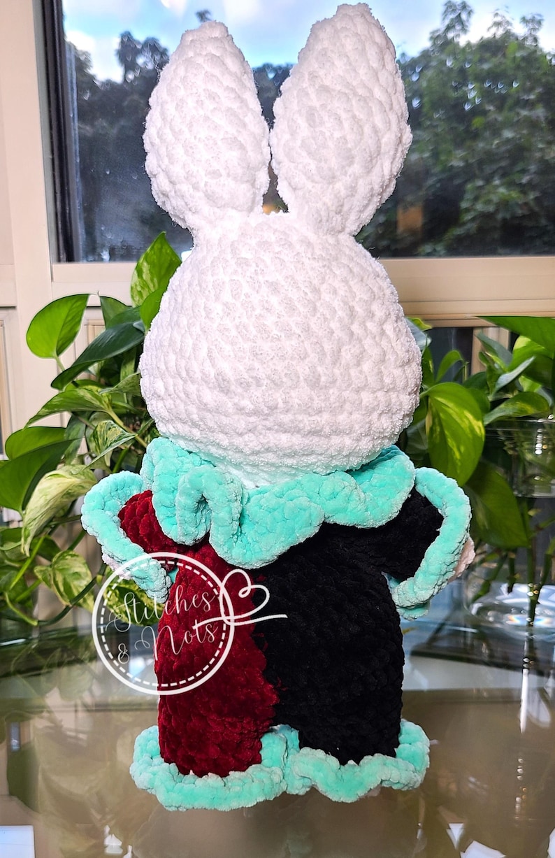 Super Cute Handmade Crochet Jester Bunny Plushie. Crochet Clown Bunny ...