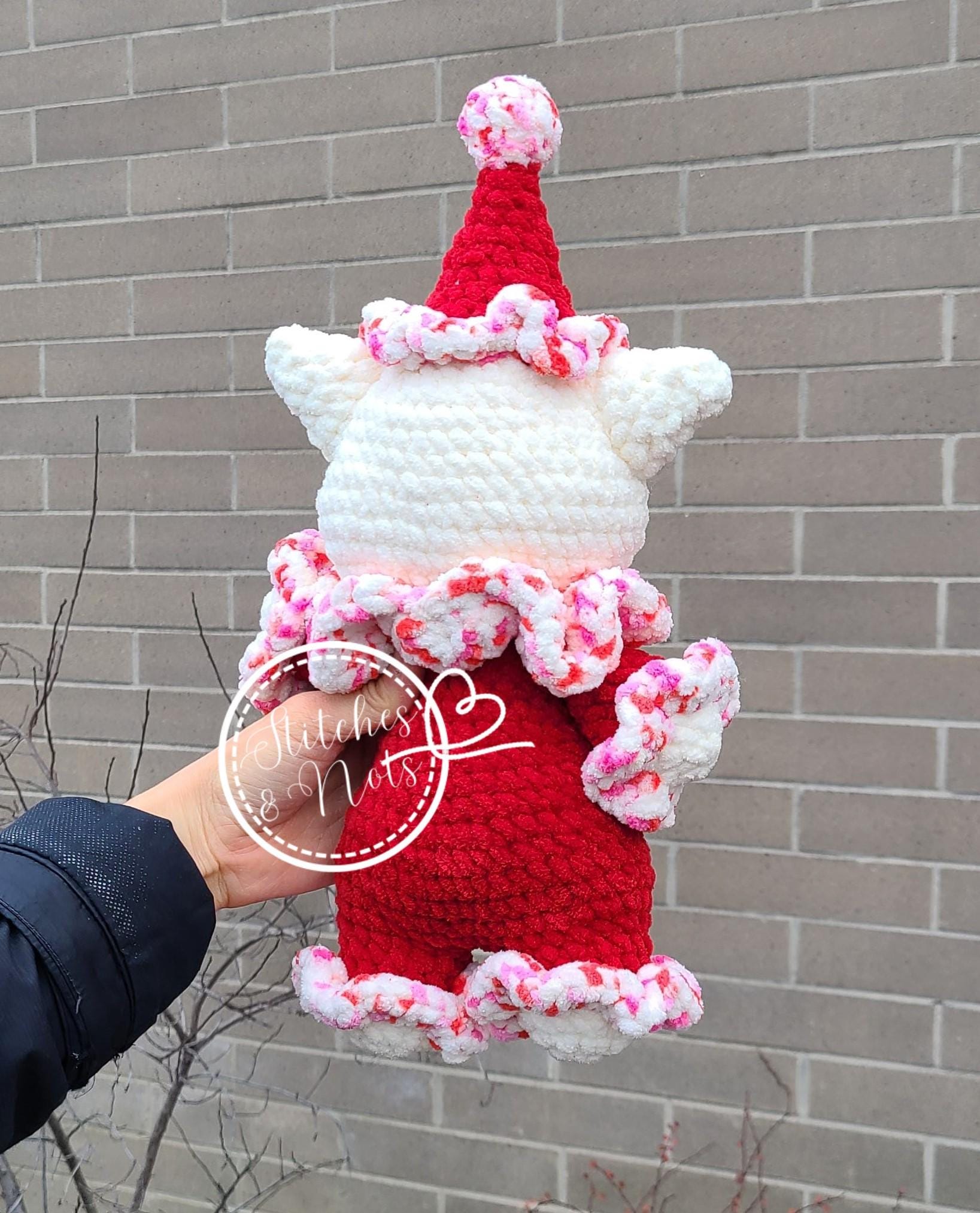 CUTE Handmade Crochet Jester Bunny and Cat Kitty Plush. Crochet ...