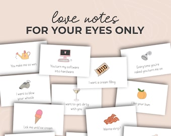 14 Little Mini Love Notes & Envelopes. Sexy Love Notes. Naughty Love ...
