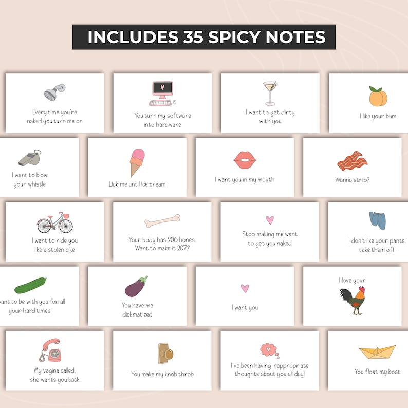 Love Notes - for Your Eyes Only, Naughty Lunchbox Notes, Cheeky ...