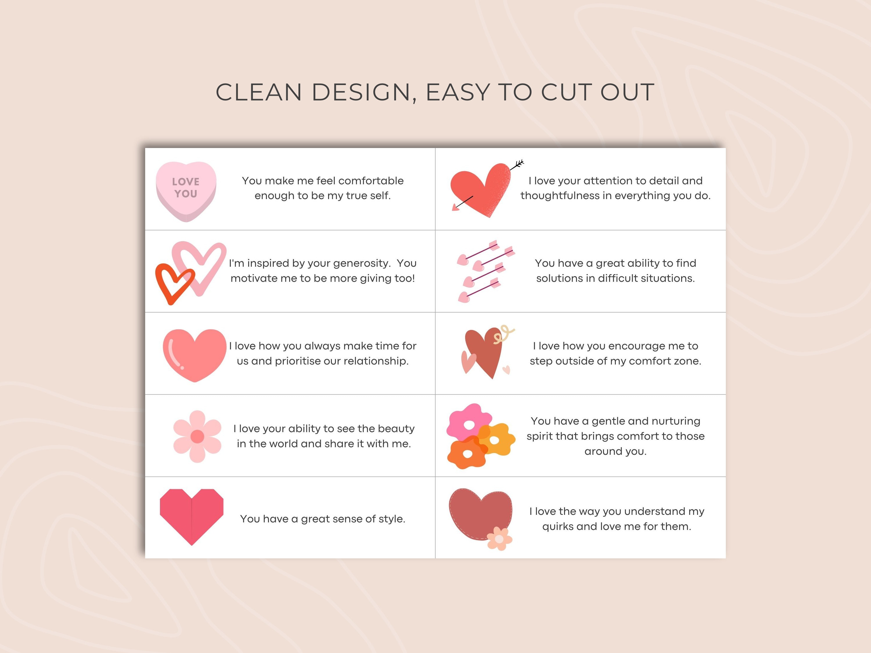 100 Reasons Why I Love You Printable, DIY Love Jar, Little Love Notes ...