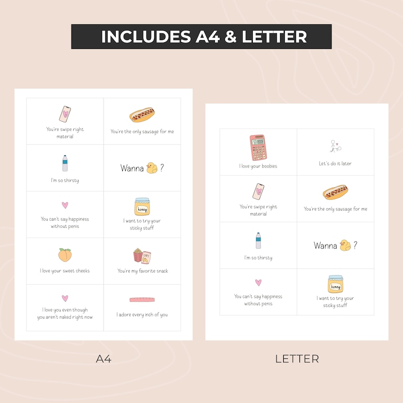 Love Notes - Feelin Spicy, Naughty Lunchbox Notes, Cheeky Messages for ...