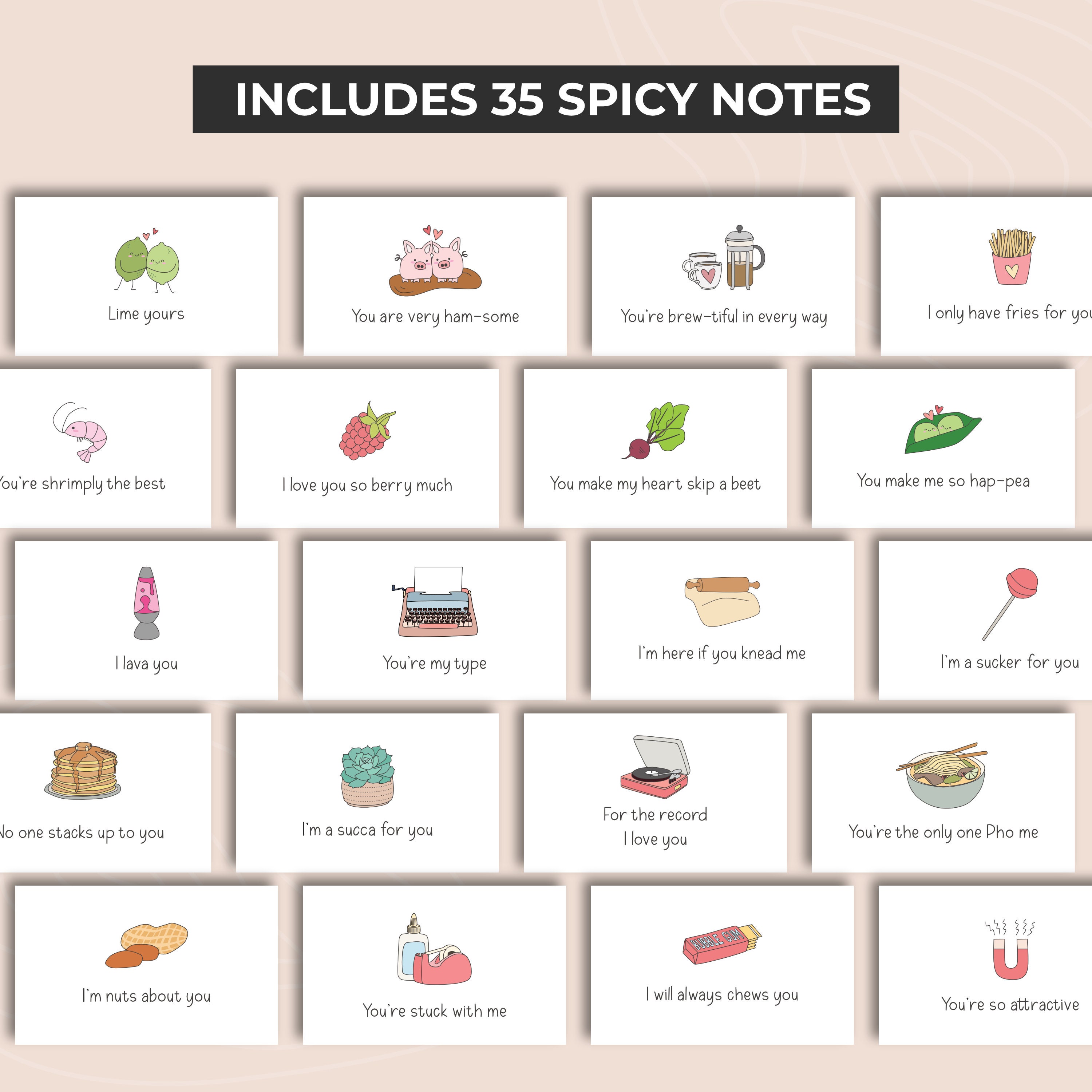 Love Notes - Pun Filled Delights, Sweet Lunchbox Notes, Cheeky Messages ...