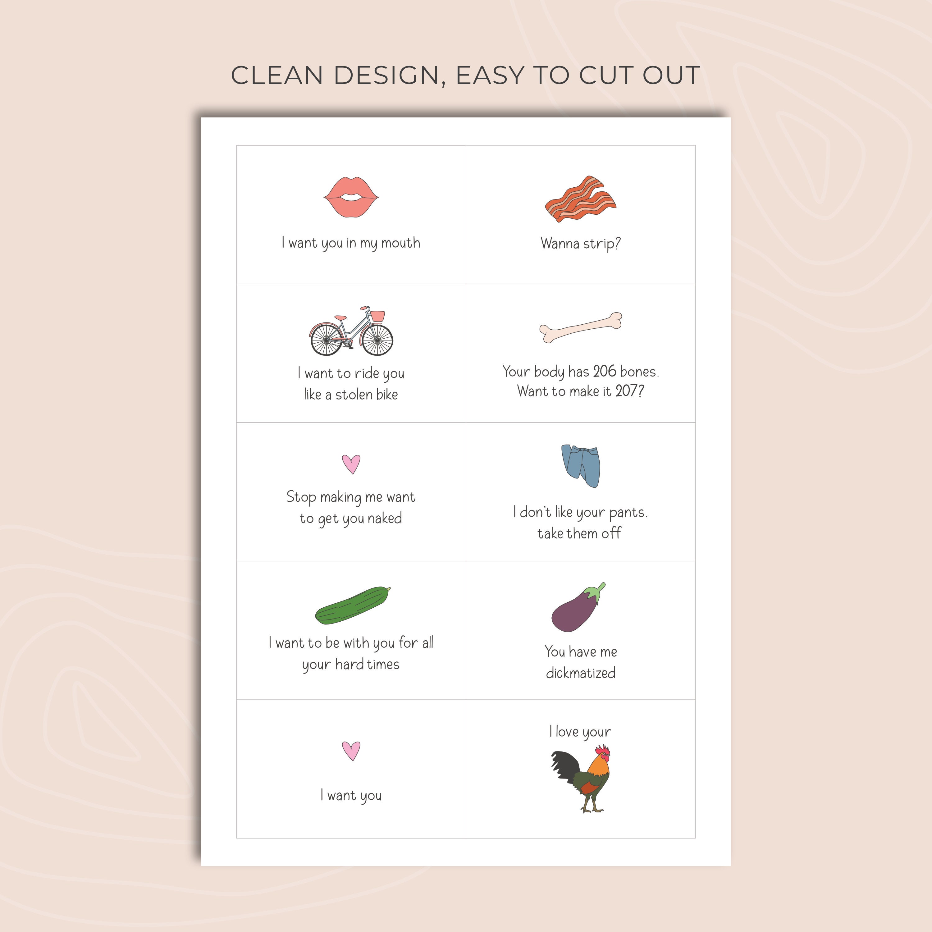 Love Notes - for Your Eyes Only, Naughty Lunchbox Notes, Cheeky ...