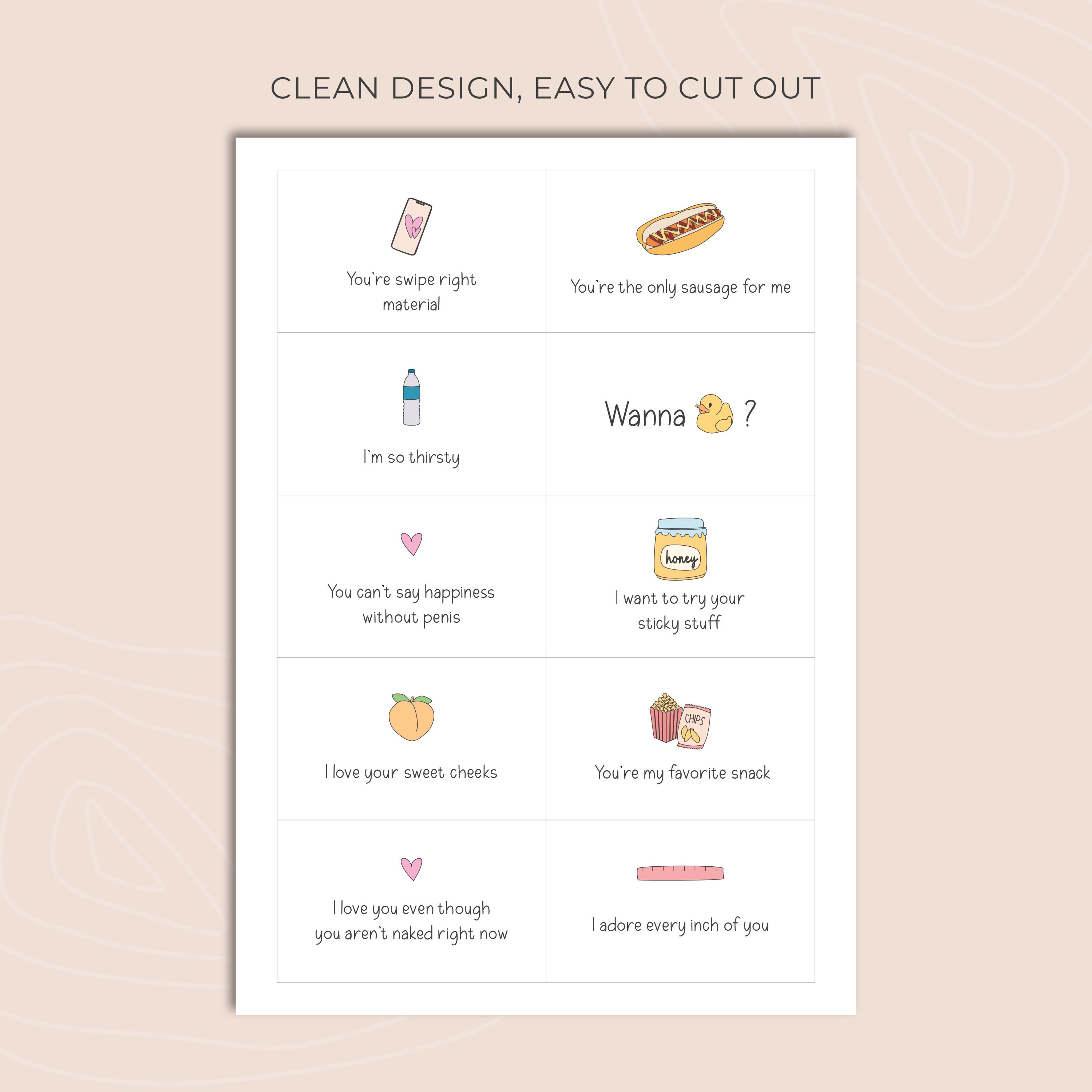 Love Notes - Feelin Spicy, Naughty Lunchbox Notes, Cheeky Messages for ...