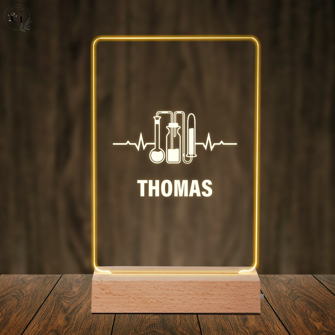 Chemistry Teacher Gift Custom Night Light Gift for Chemistry Lover ...