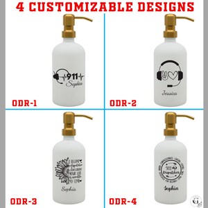 Custom 911 Dispatcher Glass Bottle Dispenser - Personalized Police ...
