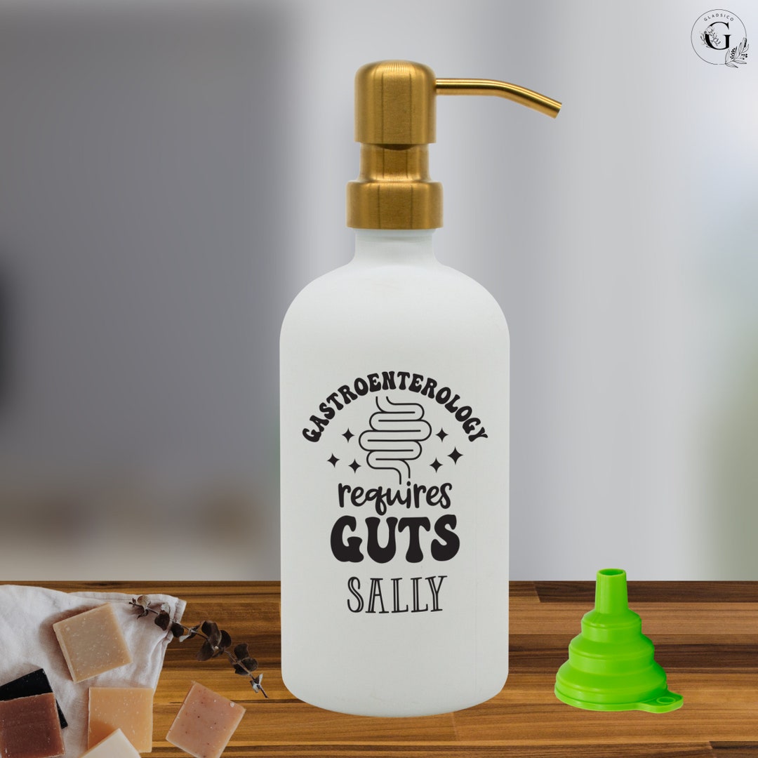 Glass Bottle Dispenser Gift for Gastroenterology - Custom Bottle ...