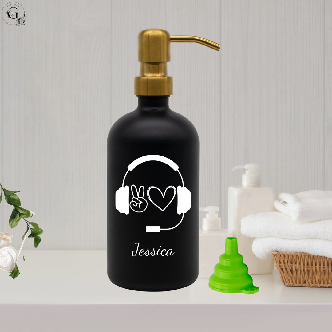 Custom 911 Dispatcher Glass Bottle Dispenser - Personalized Police ...