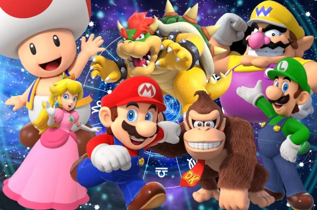 Mario and Friends Full Coverage Cross Stitch Pattern - Etsy