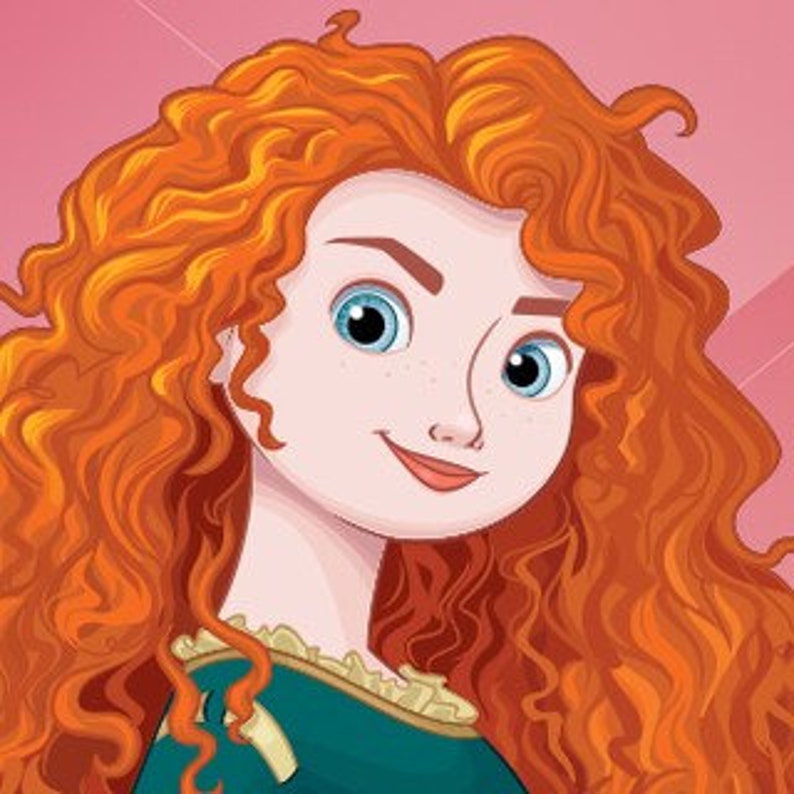 Princess Merida Full Coverage Cross Stitch Pattern - Etsy