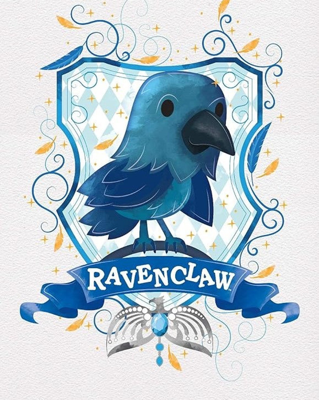 House of Ravenclaw, Cartoon House, Instant PDF Download, Full Coverage ...