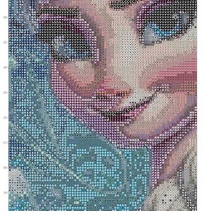 Snowflake Making Anna & Elsa, Instant PDF Download, Full Coverage Cross ...