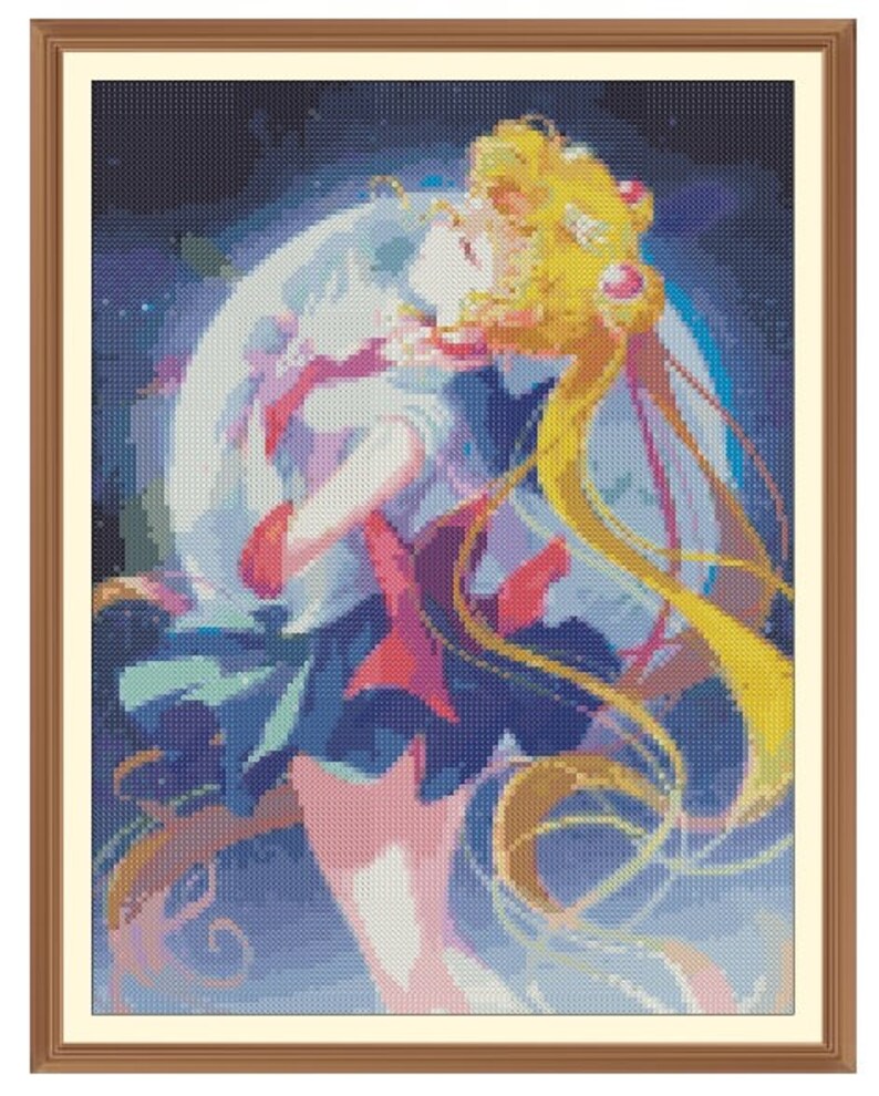 Sailor Moon Cross Stitch Pattern Full Coverage - Etsy