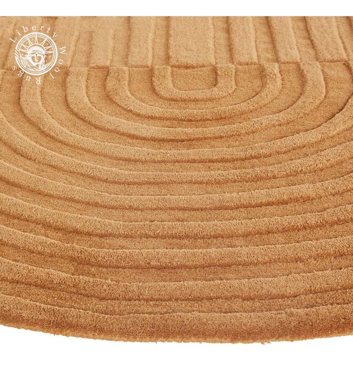 Hand Tufted Malko Blue, Custom Wool Area Rug/carpet for Bedroom ...