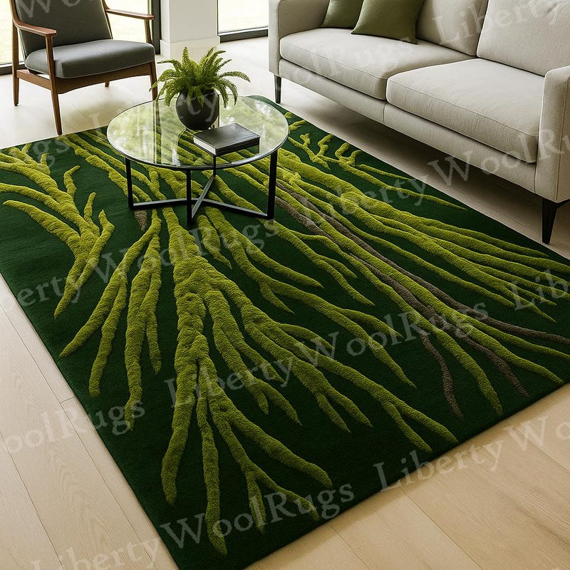 Mossy Tufted Rug - Etsy