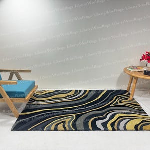 Hand Tufted - Modern Aesthetics Woolen Area Rug | Handmade Carpet ...