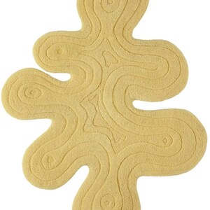 Amoeba Shape Irregular Hand Tufted Woolen Area Rug for Living Room Kids ...
