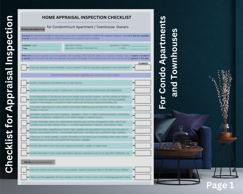 Informational Checklist for Home Appraisal Inspection | Condo ...