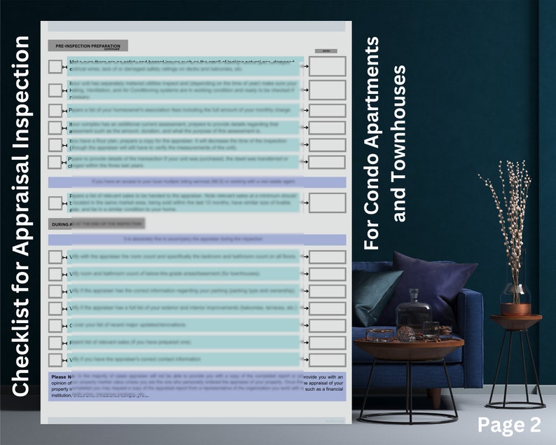 Informational Checklist for Home Appraisal Inspection | Condo ...