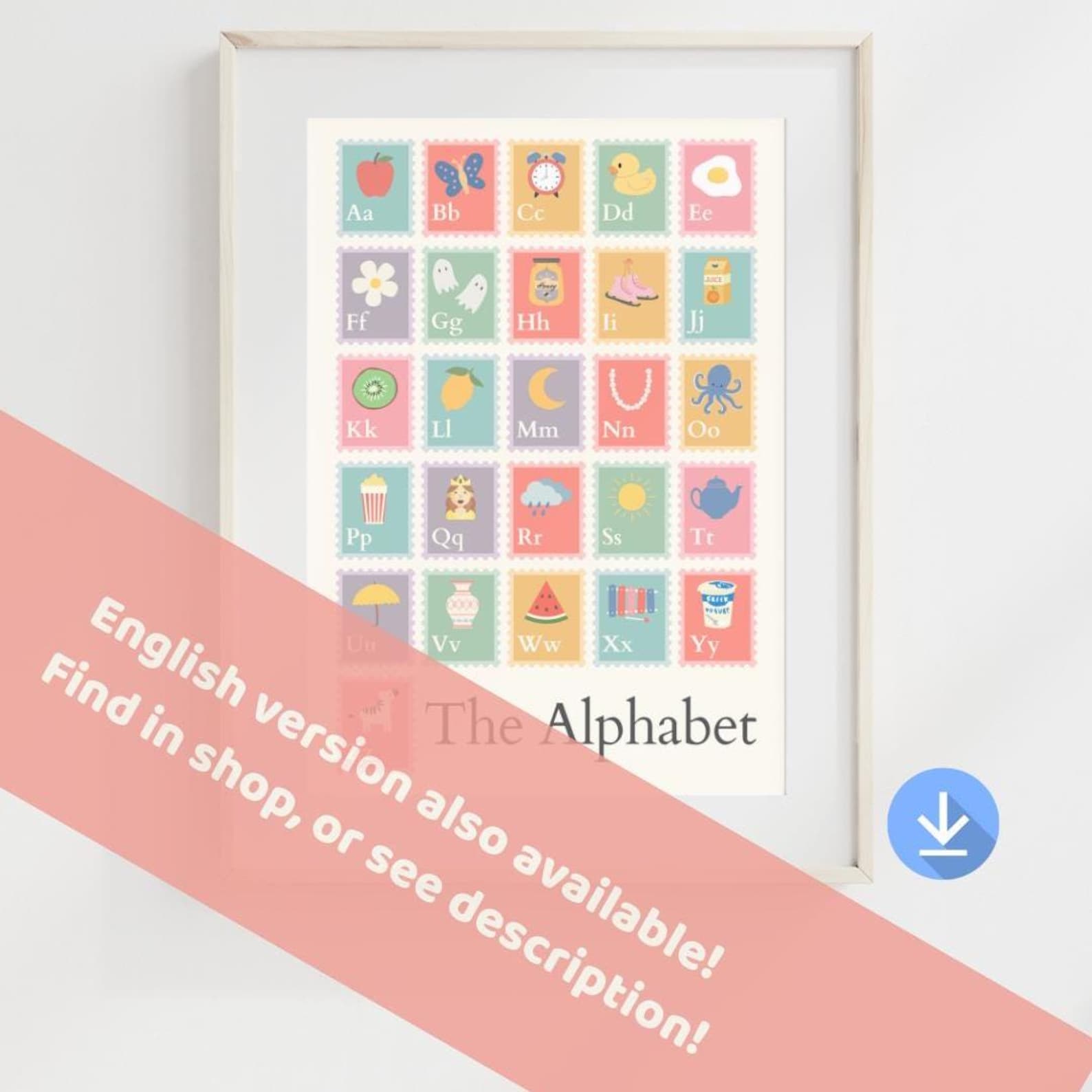 Printable Spanish Alphabet Poster • Digital Download | El Alfabeto ...