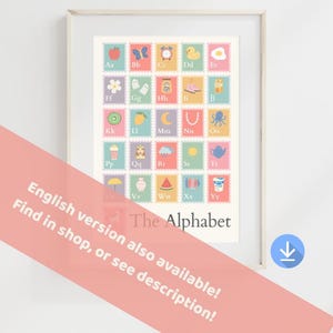 Printable Spanish Alphabet Poster • Digital Download | El Alfabeto ...